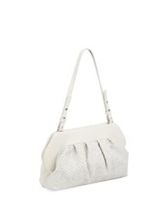 vince camuto amari clutch, cotton white