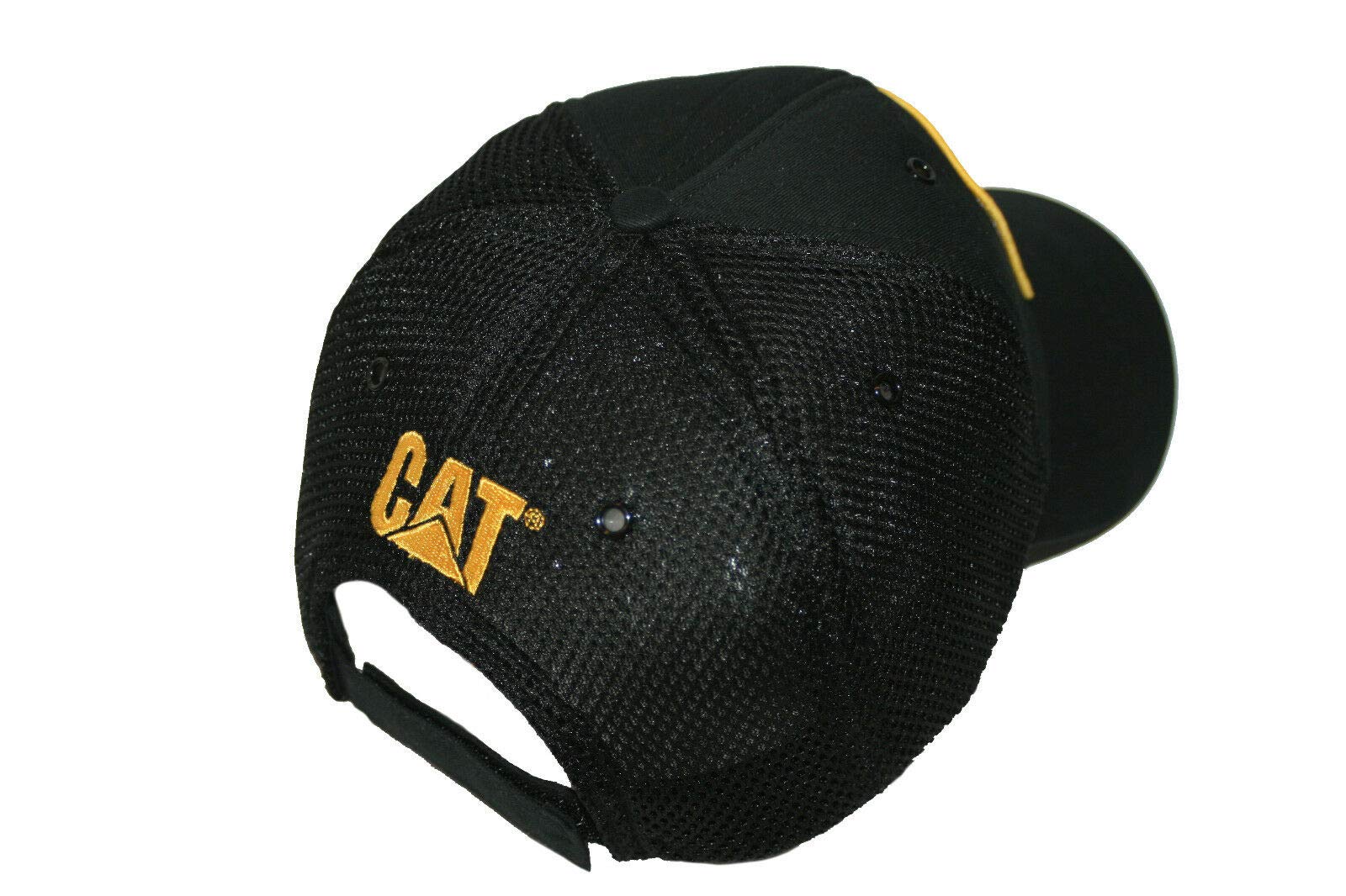 Caterpillar Equipment Vintage Retro Black & Yellow Foam Mesh Retro Cap/Hat