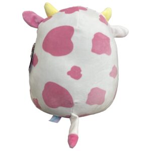 Squishmallows Official Kellytoy Plush 11 Inch (Evangelica The Pink Cow)