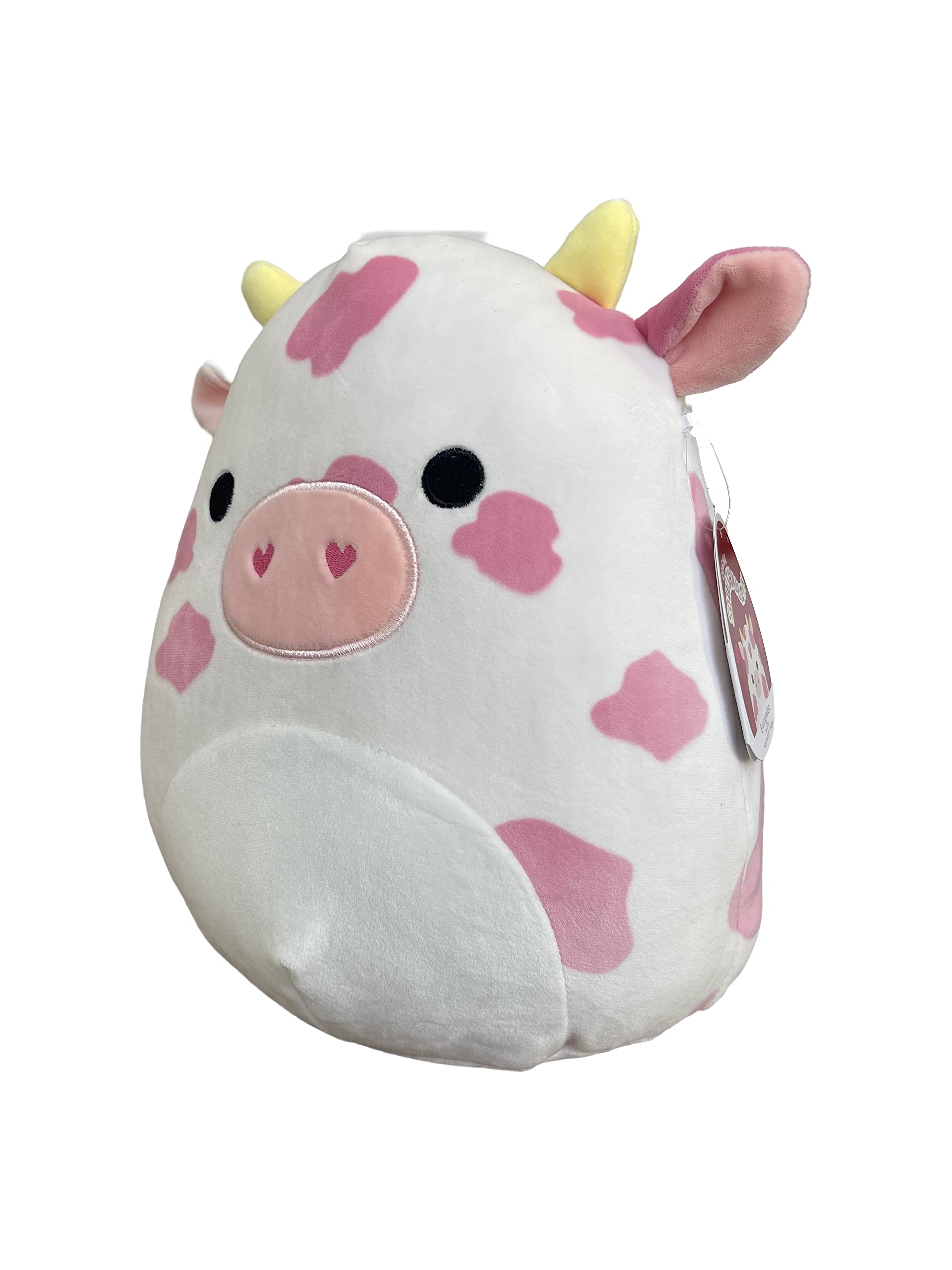 Squishmallows Official Kellytoy Plush 11 Inch (Evangelica The Pink Cow)