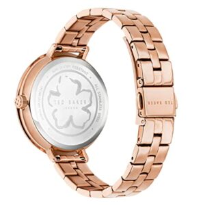 Ted Baker Women's Quartz Stainless Steel Strap, Rose Gold, 12 Casual Watch (Model: BKPAMS2169I), Rose Gold/Black