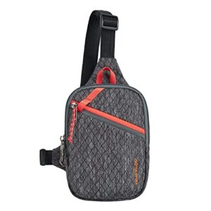 travelon greenlander sustainable anti-theft compact sling, diamond ash