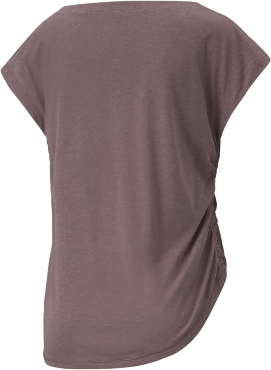 PUMA Women's Studio Foundation Tee, Dusty Plum Heather, Small