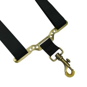 adorence Saxophone Neck Strap with Cushioned Padding & Swivel Metal Hook - Comfortable Sax Strap for Tenor, Alto - Black, Metal Weight Spreader