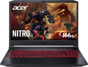 acer nitro 5 15.6"" fhd gaming laptop – intel i5-11400h - 8gb ddr4 - 256gb ssd an515-57-536q, black