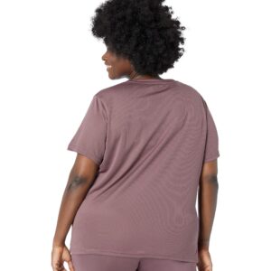 PUMA Women's Plus Size Performance Tee, Dusty Plum, 3X