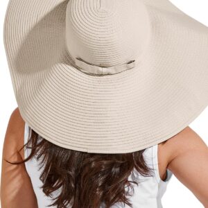 Coolibar UPF 50+ Women's COMPACT in A SNAP!? Shelby Shapeable Poolside Hat - Sun Protective (One Size- Tan Convertible Roll w/Snap)