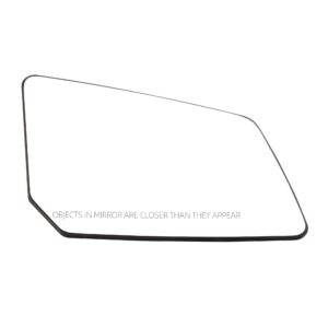 dasbecan right passenger side mirror glasses assembly with plastic backing plate heated glass compatible with gmc acadia chevy traverse saturn outlook replaces 15951928 30223 80223