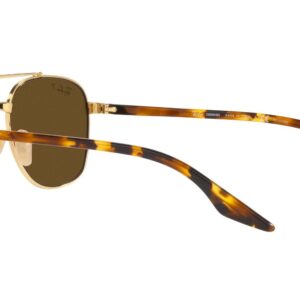 Ray-Ban RB3688 Square Sunglasses, Gold/Polarized Brown, 52 mm