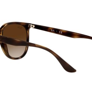 Ray-Ban Women's RB4378F Low Bridge Fit Square Sunglasses, Havana/Gradient Brown, 54 mm