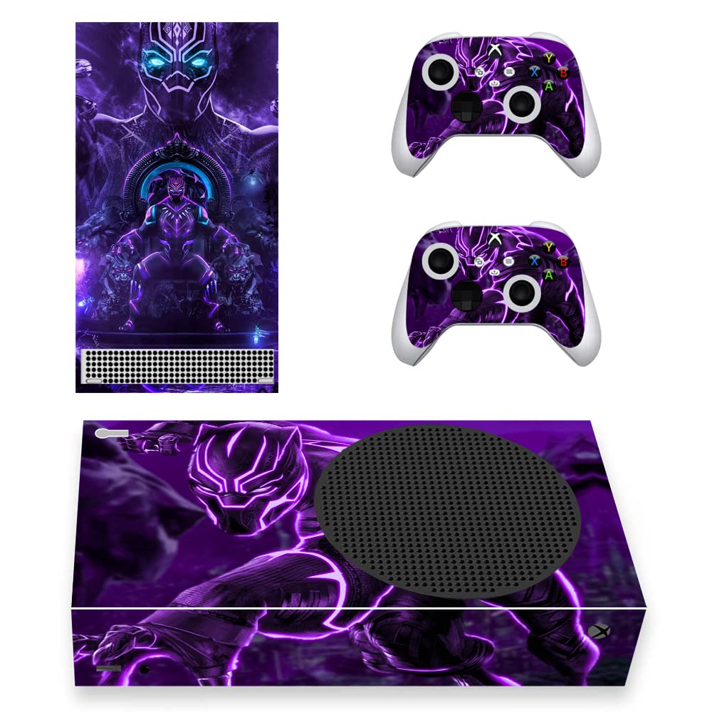 Vanknight Xbox Series S Slim Console Controllers Skin Decals Vinyl Stickers Wrap for Xbox Series S Console Panther