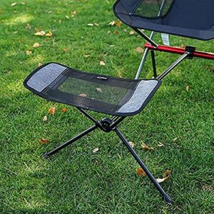 YWHWLX Camping Chair Foot Rest for Hammock Chair Foldable Attachable Footrest Attachment with Retractable Design for Hiking Fishing Beach (Gray)