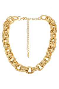 ettika chunky gold necklace. gold necklace, bold & chunky 18k gold plated chain. chunky chain necklace women, jewelry