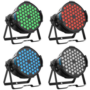 seven stars stage lights rgb dj light,super bright party light,multi-color 54x3w led wash lighting,3/7-ch dmx par light, sound activated strobe lights for parties, bars,wedding party, stage show