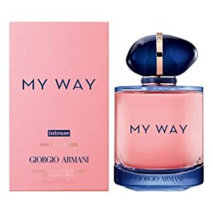 Giorgio Armani My Way Intense for Women Eau de Parfum Spray Rechargeable Refillable, 3.0 Ounce