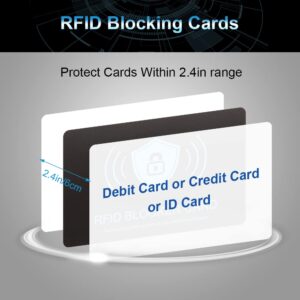 MINDRFID RFID Blocking Card, Premium Contactless Wallet Purse Sheild Debit Credit Card RFID Inserts Blocker Protector… (Black)