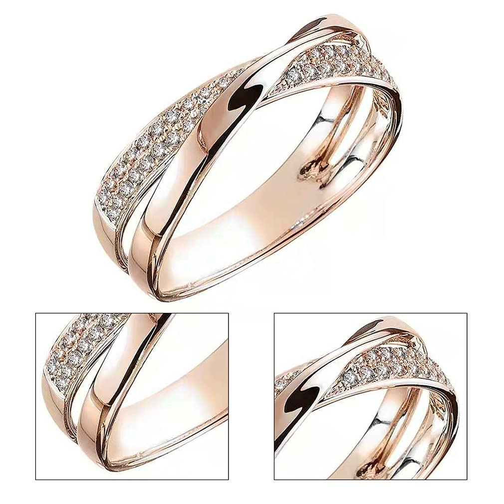 Ring Magnetic Therapy Ring Yoga Energy Weight Loss Health Ring WomenValentineDay Birthday Gift Jewelry,Size 5-11 (7) gold