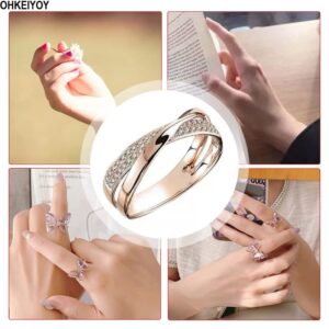 Ring Magnetic Therapy Ring Yoga Energy Weight Loss Health Ring Women's Valentine's Day Birthday Gift Jewelry,Size 5-11 (10)