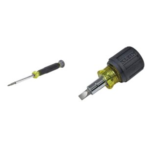 klein tools 4-in-1 electronics screwdriver set (32581) and 6-in-1 stubby screwdriver/nut driver (32561)