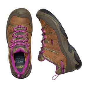 KEEN Women's Circadia Vent Low Height Breathable Hiking Shoes, Syrup/Boysenberry, 9.5