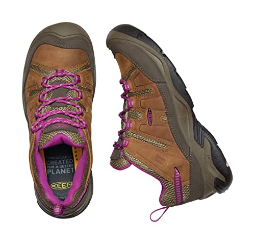 KEEN Women's Circadia Vent Low Height Breathable Hiking Shoes, Syrup/Boysenberry, 9.5