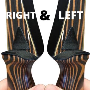 recurve bow/longbow calf hair arrow rest shatterproof archery (left 2 pack)