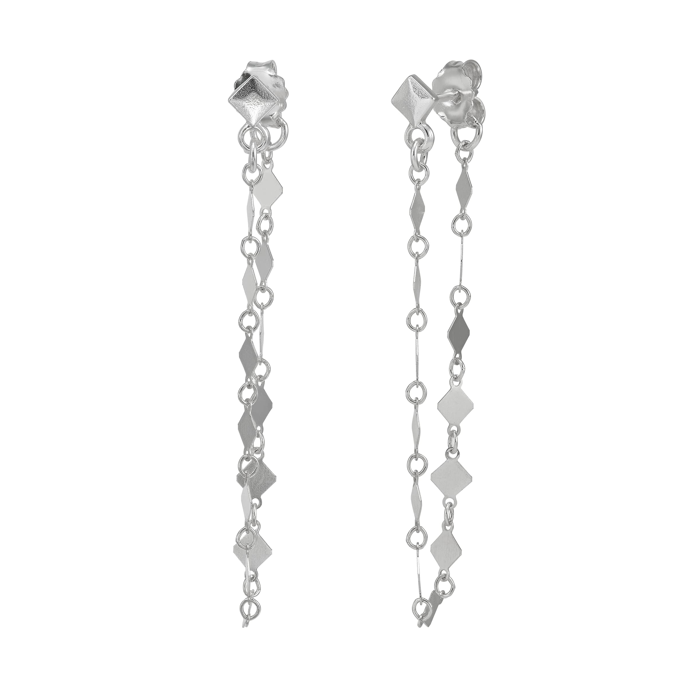 Silpada 'Square Gazing' Drop Earrings in Sterling Silver