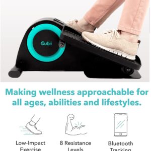 Cubii JR2+, Under Desk Elliptical, Bike Pedal Exerciser, with Bluetooth Fitness Tracker Sync, Work from Home Fitness, Exerciser for Seniors, Desk Exercise