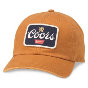 american needle hepcat coors banquet beer adjustable buckle strap dad baseball hat (miller-1903d-haz)