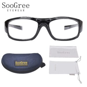 SooGree Sport Goggles Glasses Squash & Racquetball Goggles Basketball Glasses Adjustable Strap Resistant Impact