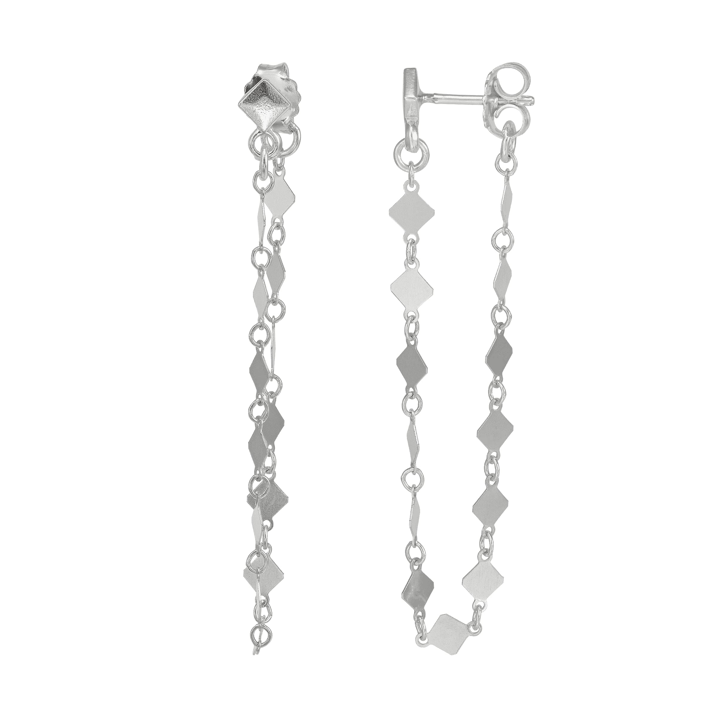 Silpada 'Square Gazing' Drop Earrings in Sterling Silver