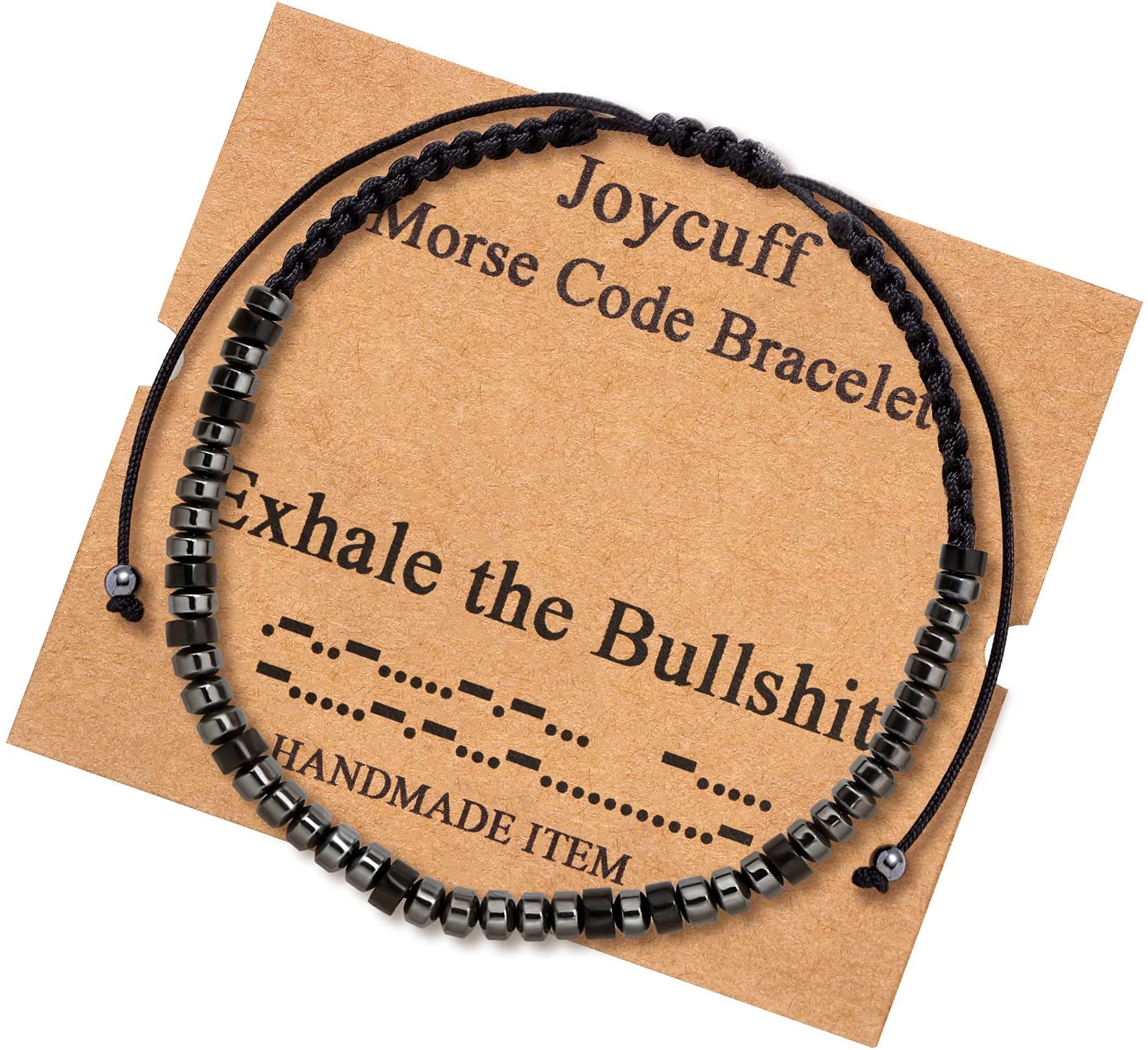 JoycuFF Exhale the Bullshit Inspirational Bracelets for Women Dreams Come True Gifts for Women Men Wishes Bracelets for Friends Sisters Daughters