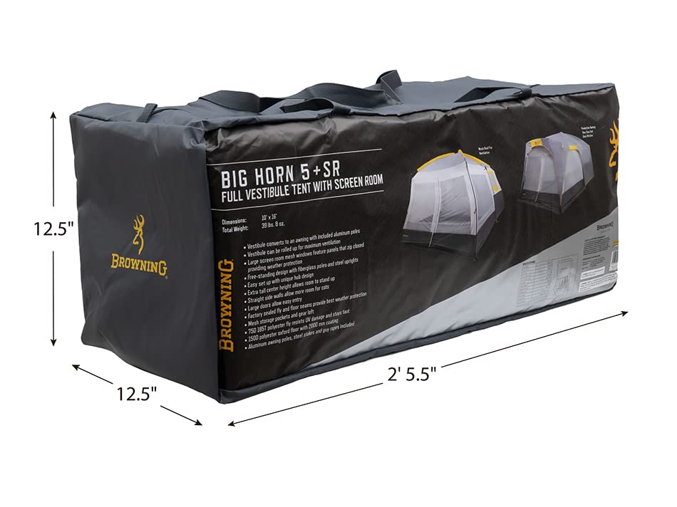 Browning Camping Big Horn 5-Person + SR - Charcoal/Gray