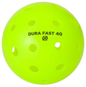 pickleball marketplace - dura fast 40 outdoor pickleball balls | neon pack of 3 | usapa approved and sanctioned for tournament play