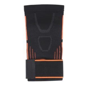 elbow guard, easy to wear non tight protective lengthen elbow support sleeve knitting for daily injury(l)