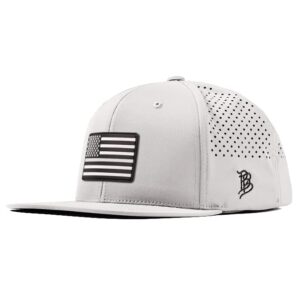 branded bills vintage old glory pvc white flat performance, snapback closure, lightweight, comfortable baseball cap