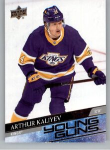 2020-21 upper deck extended series #701 arthur kaliyev young guns rc rookie los angeles kings nhl hockey trading card