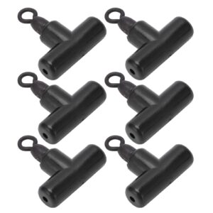 15pcs t shape sleeve swivels t shape 3 way swivel connector cross line fishing tackle accessory