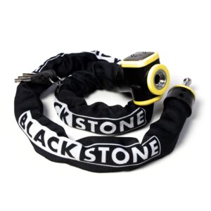 blackstone anti-theft with 130 db alarm, heavy duty 10 mm 4 ft chain (alarm chain lock)