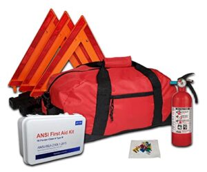 safety and trauma supplies dot osha compliant kit with 2lb 5bc fire extinguisher