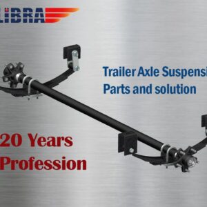 LIBRA Trailer Leaf Spring 5 Leaf Double Eye 3000# Cap for 6000# 6K Axle -Set 4