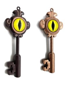 black bazaar portal key all metal cosplay (brown)