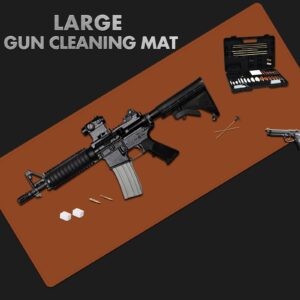 Gun Cleaning Mat-45"x20",PHILSKY Large Padded Gun Mat,Waterproof/Durable Protects Surfaces, Oil-Resistant Solvent-Resistant Protective Mat for Gun Cleaning