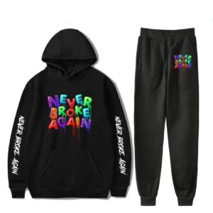 asoiree unisex hoodie sweatpant set tracksuit men women sweatshirt suit