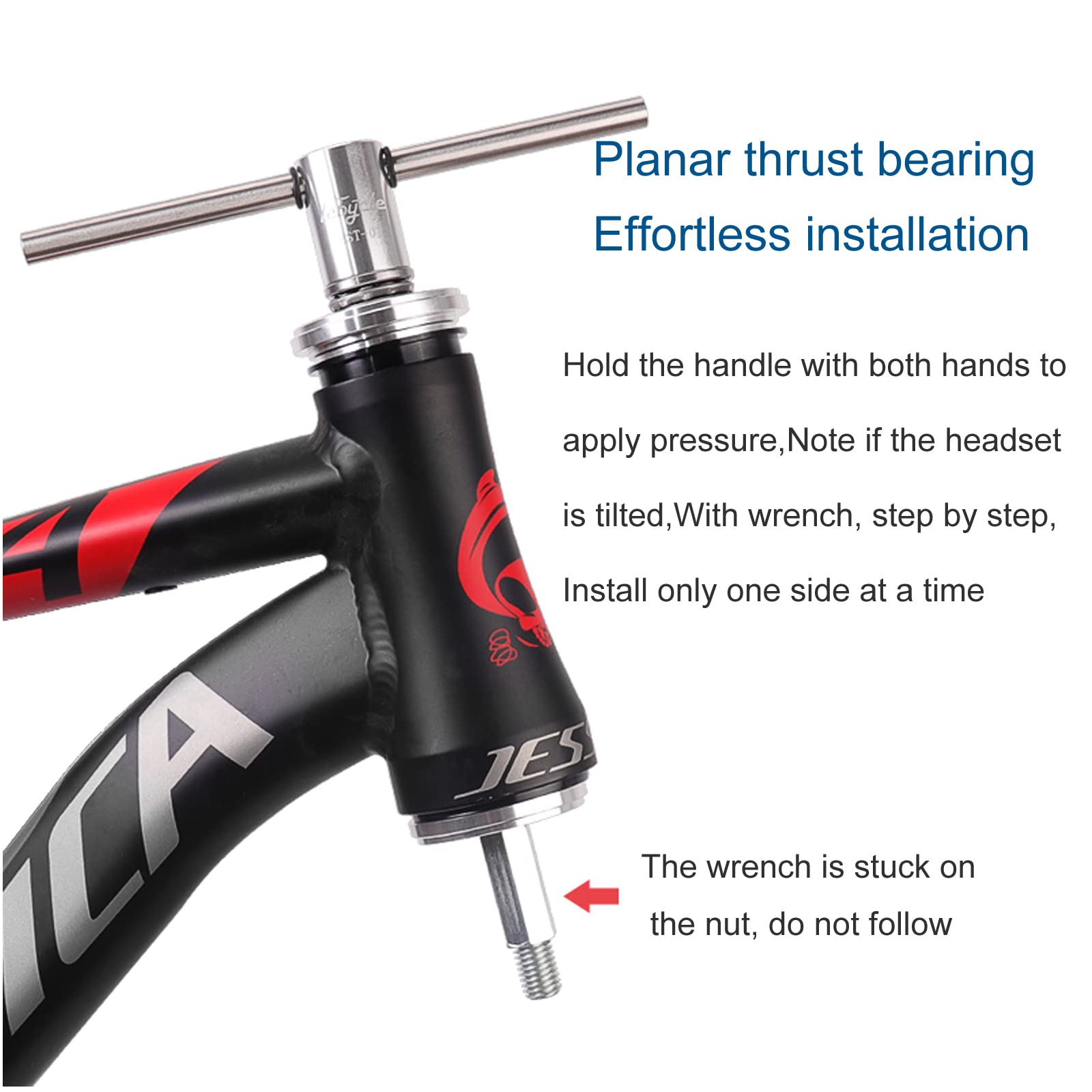 Fdqs Bike Bottom Bracket Install and Removal Tool Kit, Professional Headset Bottom Bracket Press Tool, for Road Mountain Bike BB86/BB30/BB92/PF30 Bearings (Basic:PressFittingTool)