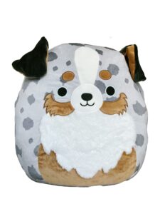 squishmallows official kellytoy 16 inch soft plush (raylor the australian dog)