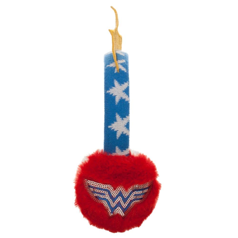 DC Comics Wonder Woman Sequin Ear Muffs with Tiara