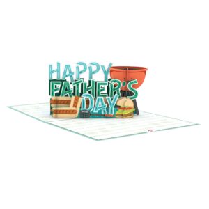 lovepop best flippin’ dad father's day pop-up card – father’s day card – handcrafted 3d pop-up greeting card for him – father’s day love card, 5 x 7”