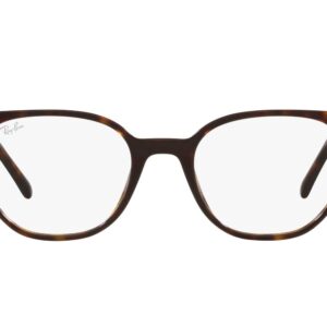 Ray-Ban RX5397 Elliot Round Prescription Eyewear Frames, Havana/Demo Lens, 50 mm