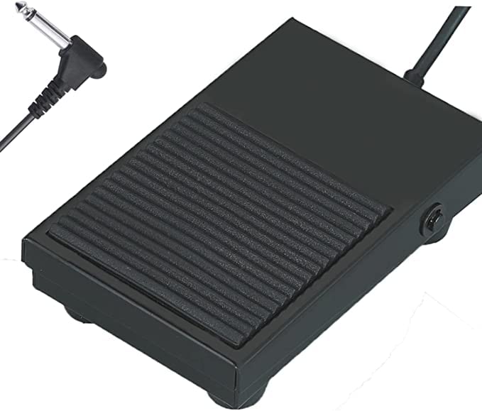 penypeal Compact Sustain Pedal for Portable Keyboards,All Metal Heavy Design with Polarity Switch, for Portable Keyboards Digital Pianos Drum Machines